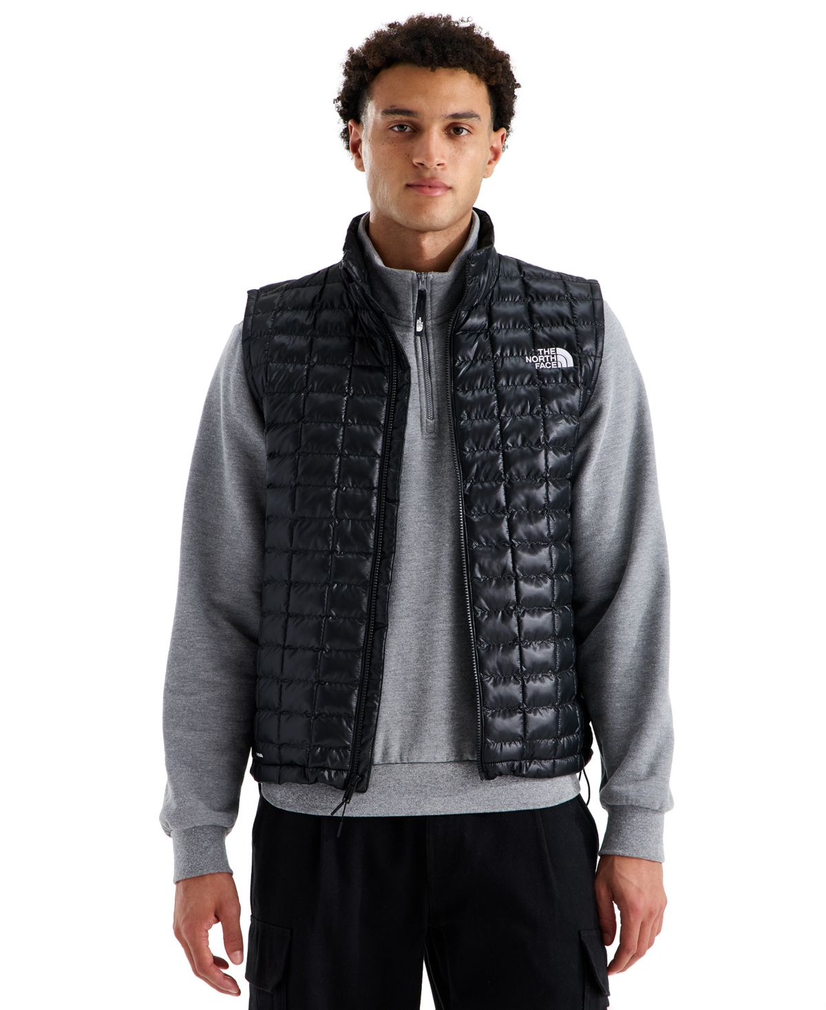 Click here for The North Face Mens ThermoBall Zipper Vest - Tnf B... prices
