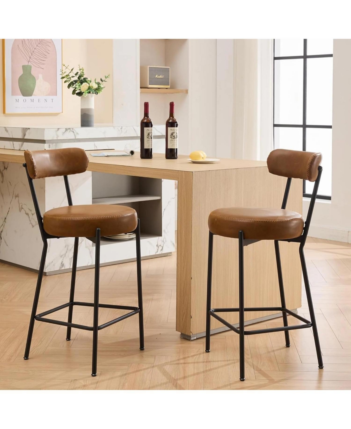 Click here for gaomon 26 Counter Height Boucle Bar Stools Set of... prices