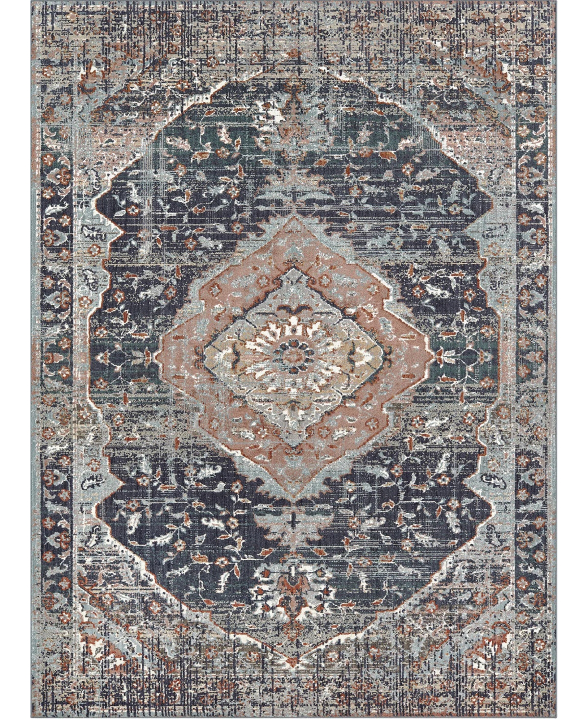 Click here for Closeout! Karastan Soiree Solace Indigo 53 x 710 A... prices