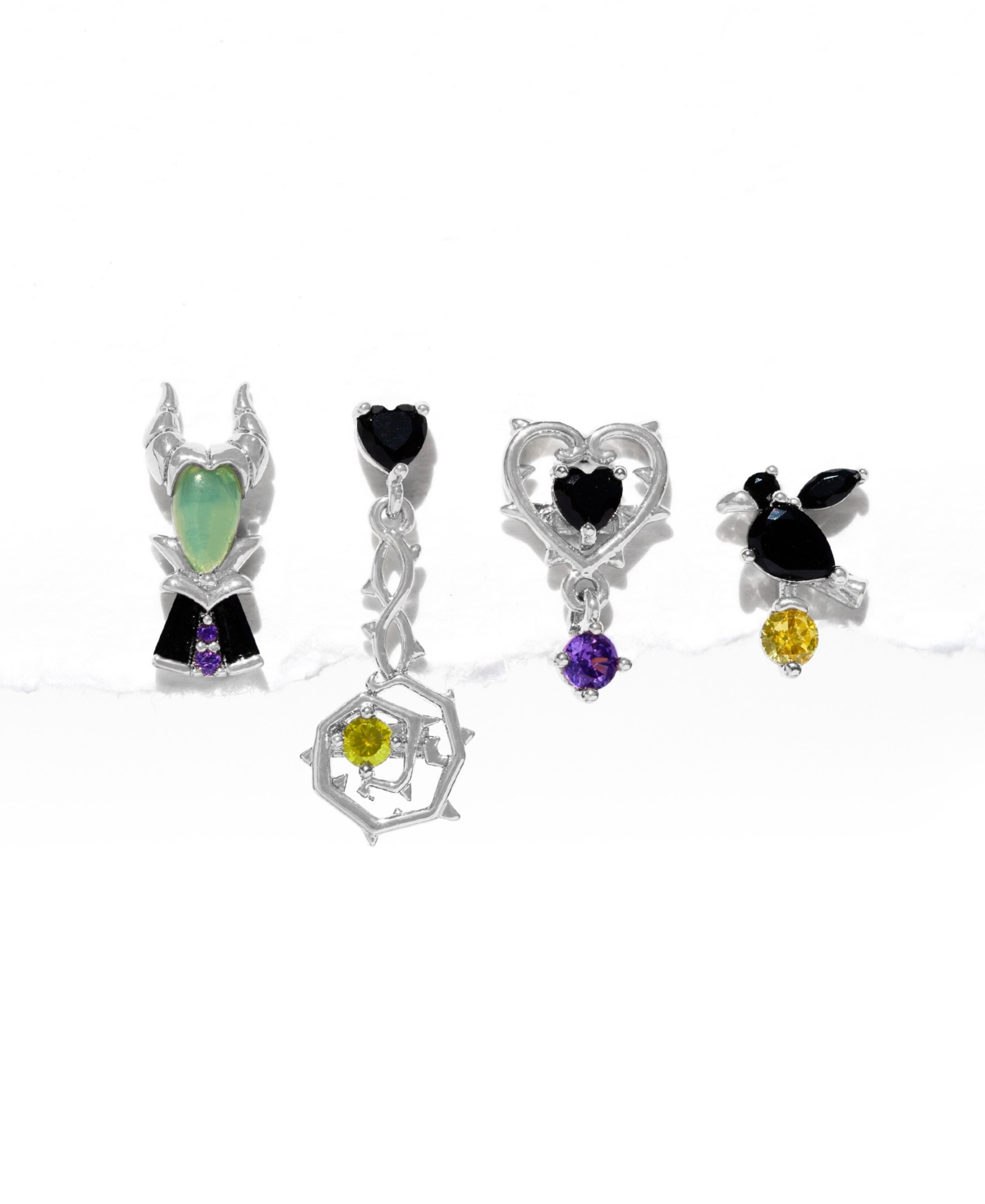 Click here for Girls Crew Crystal Disney Maleficent Earring Set -... prices