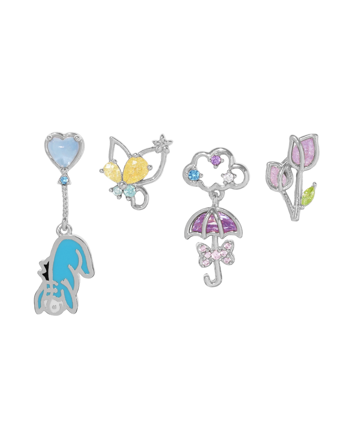 Click here for Girls Crew Crystal Disney Eeyore Earring Set - Sil... prices
