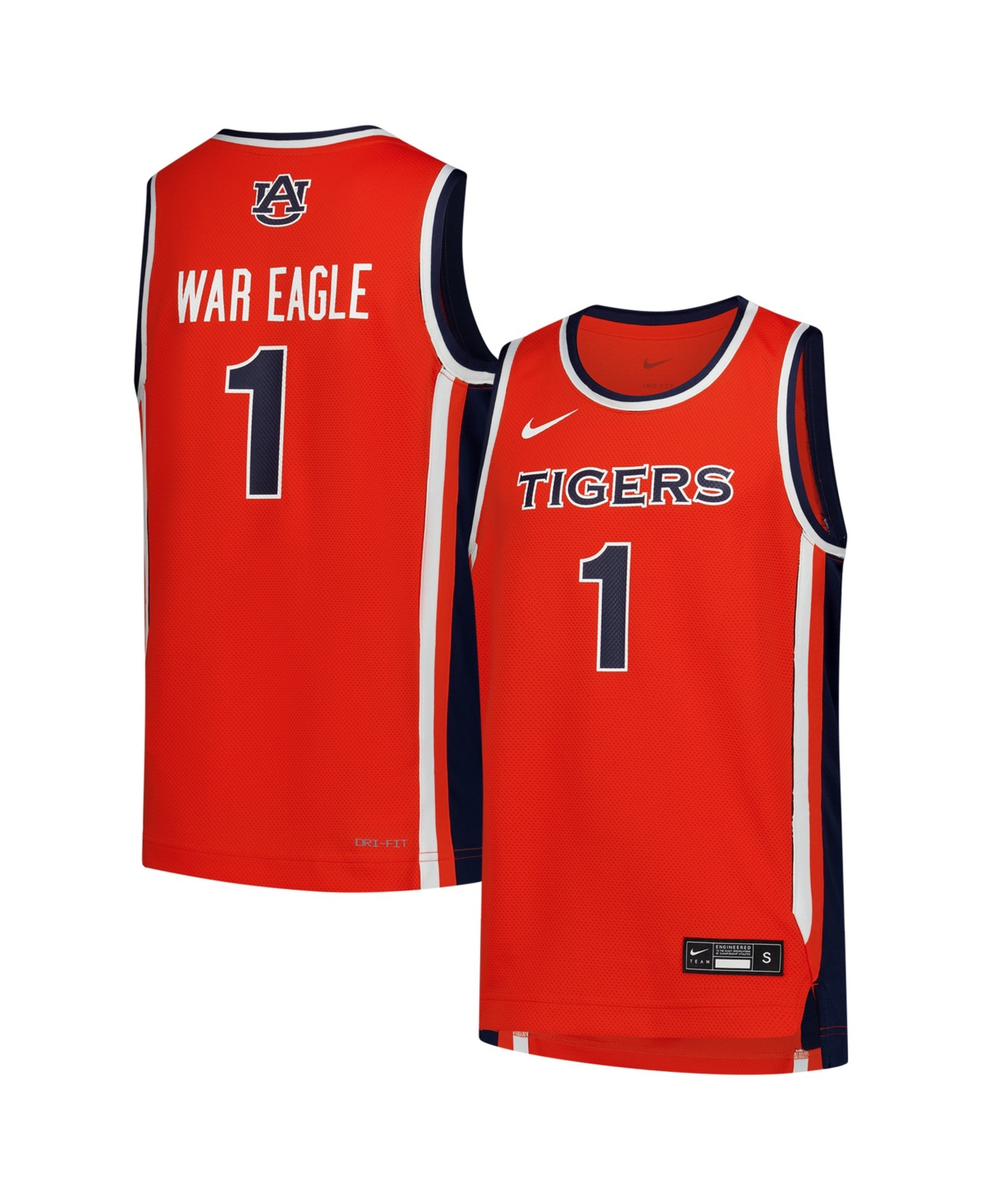 Click here for Nike Big Boys and Girls 1 Orange Auburn Tigers Rep... prices