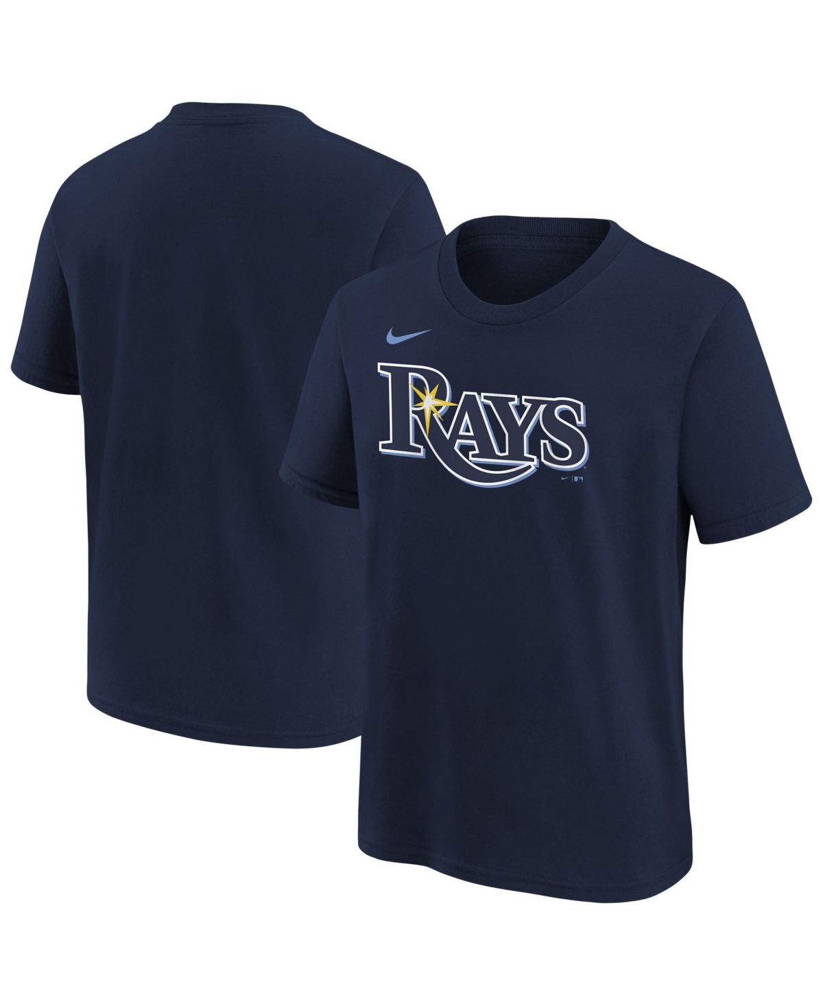 Click here for Nike Big Boys and Girls Navy Tampa Bay Rays Wordma... prices