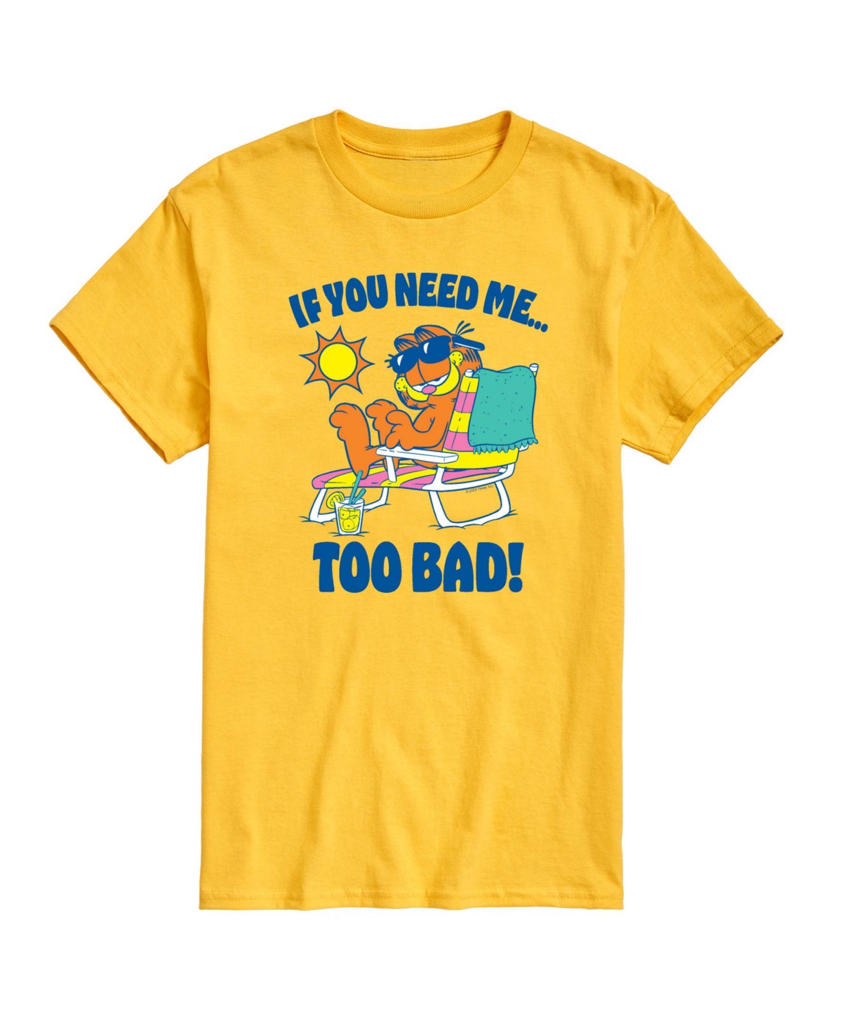 Click here for Airwaves Mens Garfield Too Bad Graphic T-Shirt - Y... prices