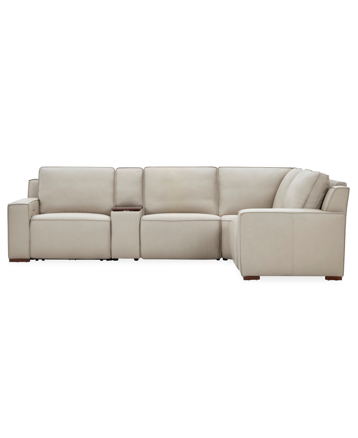 Click here for Aspen 2PM 5-Piece Leather Sectional Sofa Set (Laf... prices