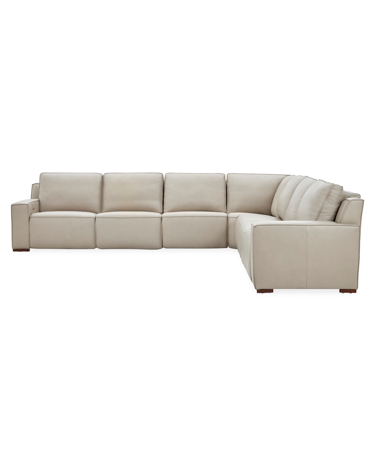 Click here for Aspen 3 Pm 5-Piece Leather L Sectional Sofa Set (L... prices