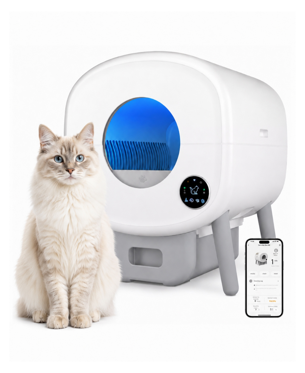 Click here for Cumrige Self-Cleaning Cat Litter Box Automatic Cat... prices
