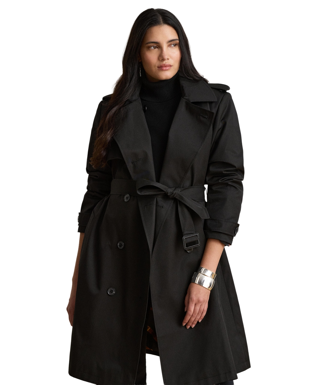 Click here for Lauren Ralph Lauren Plus Size Double Breasted Tren... prices