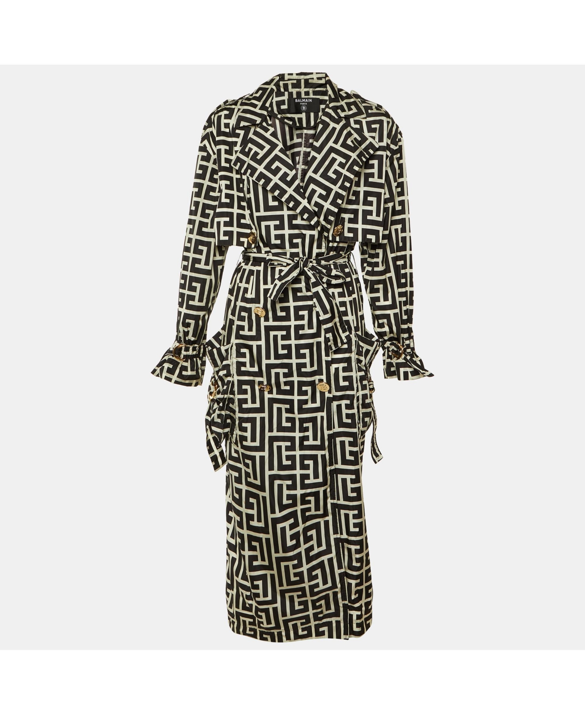 Click here for Pre-Owned Balmain Womens Monogram Print Nylon Doub... prices