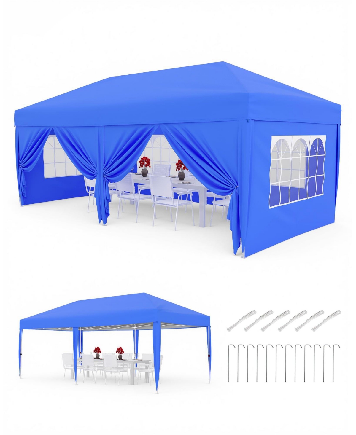 Click here for gaomon 1020 ft Waterproof Height Gazebo with 6 Rem... prices