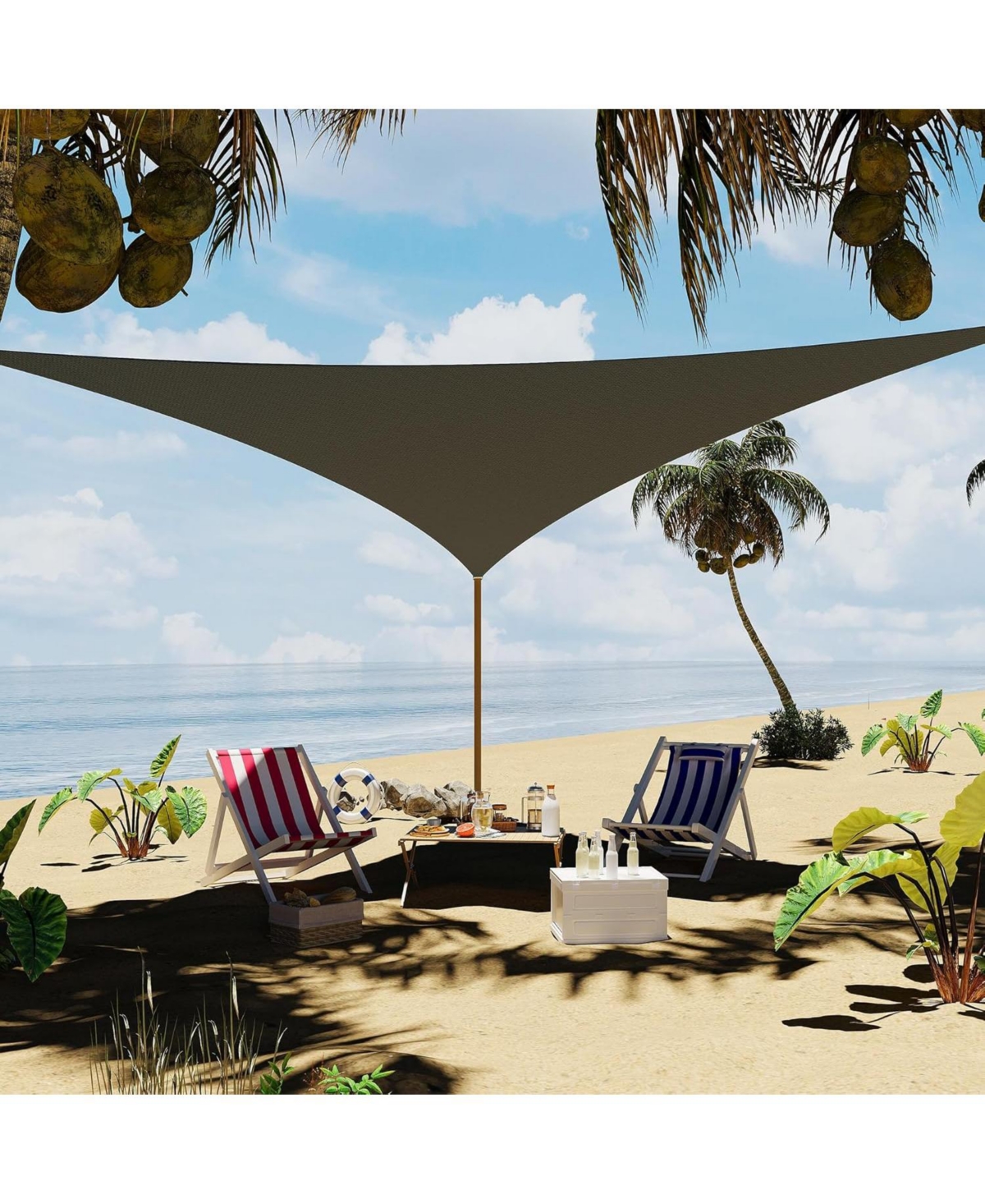 Click here for gaomon Sun Shade Sail 12X12X12 Triangle  Shade Clo... prices
