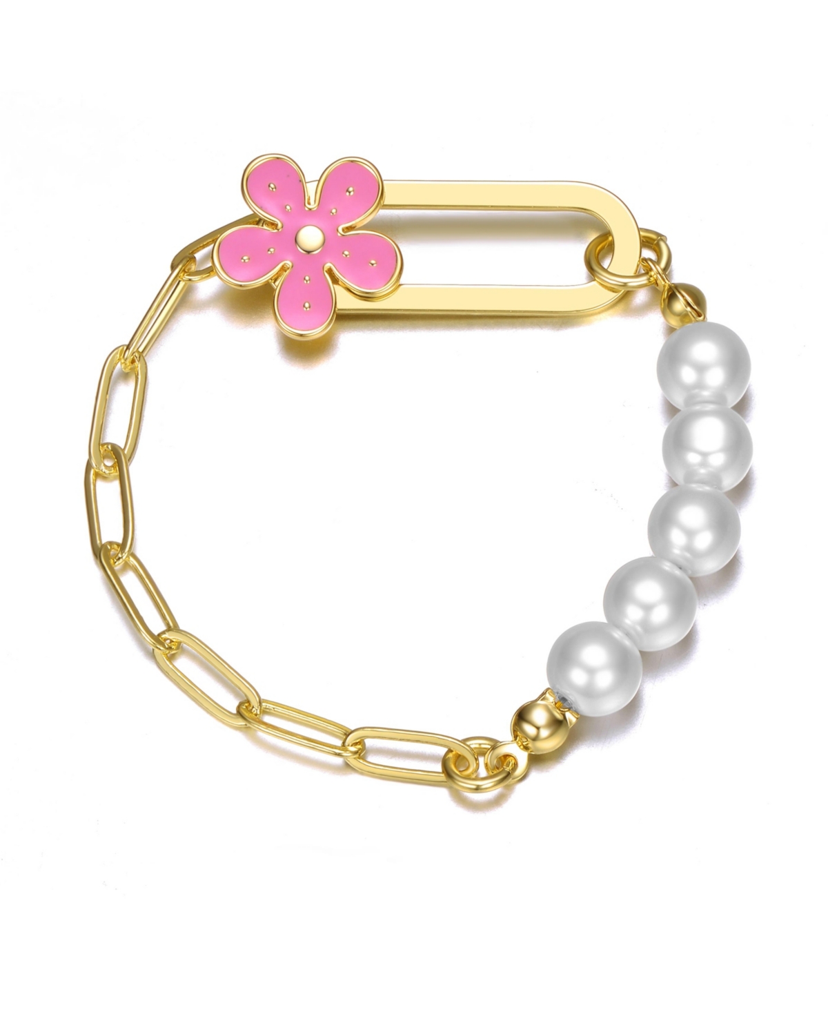 Click here for GiGiGirl 14K Gold Plated Bracelet with Pearls and... prices