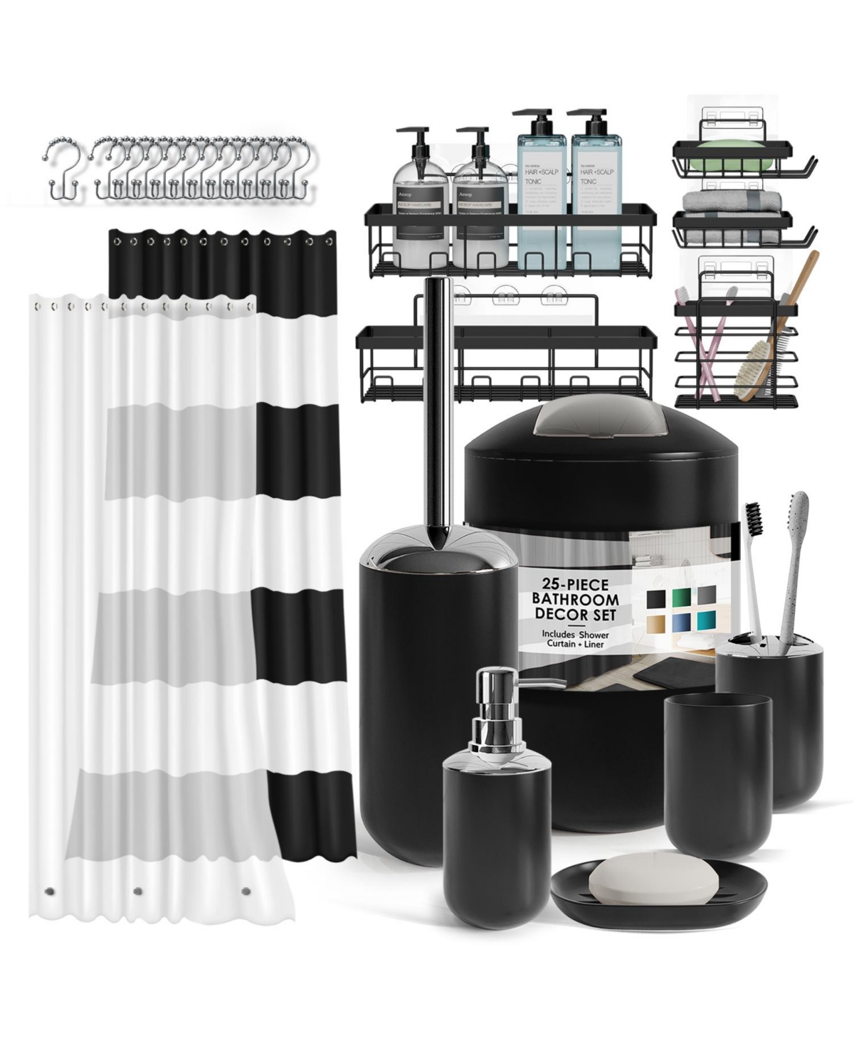 Click here for Clara Clark Piece Complete Bathroom Set with Showe... prices