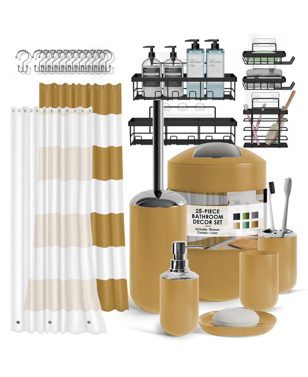 Click here for Clara Clark Piece Complete Bathroom Set with Showe... prices
