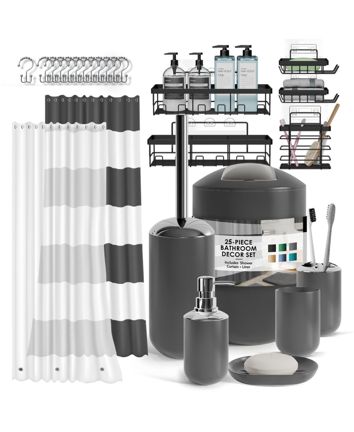 Click here for Clara Clark Piece Complete Bathroom Set with Showe... prices