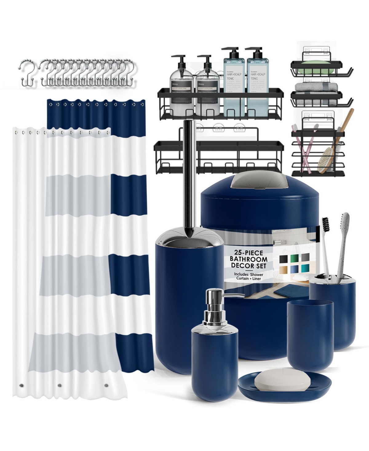 Click here for Clara Clark Piece Complete Bathroom Set with Showe... prices