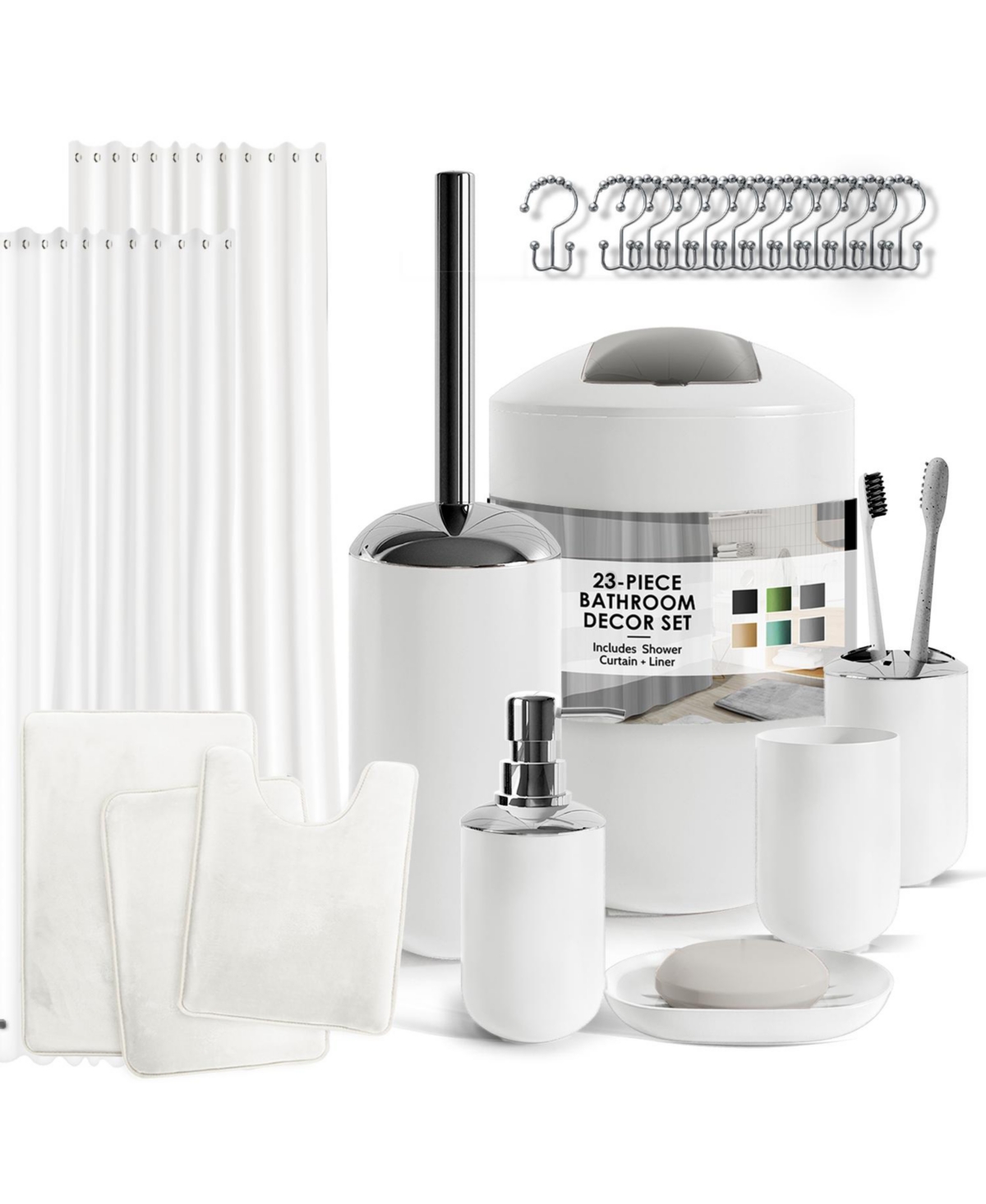 Click here for Clara Clark Complete Bathroom Set with Bath Rugs S... prices
