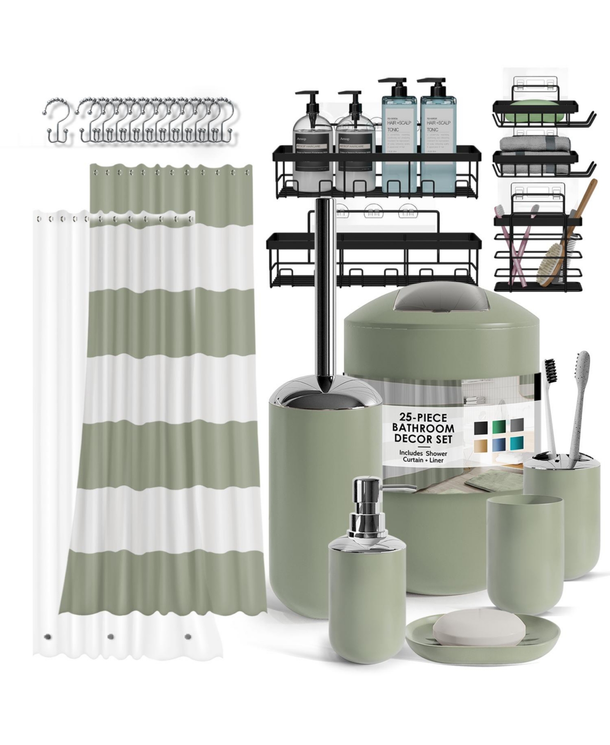 Click here for Clara Clark Piece Complete Bathroom Set with Showe... prices