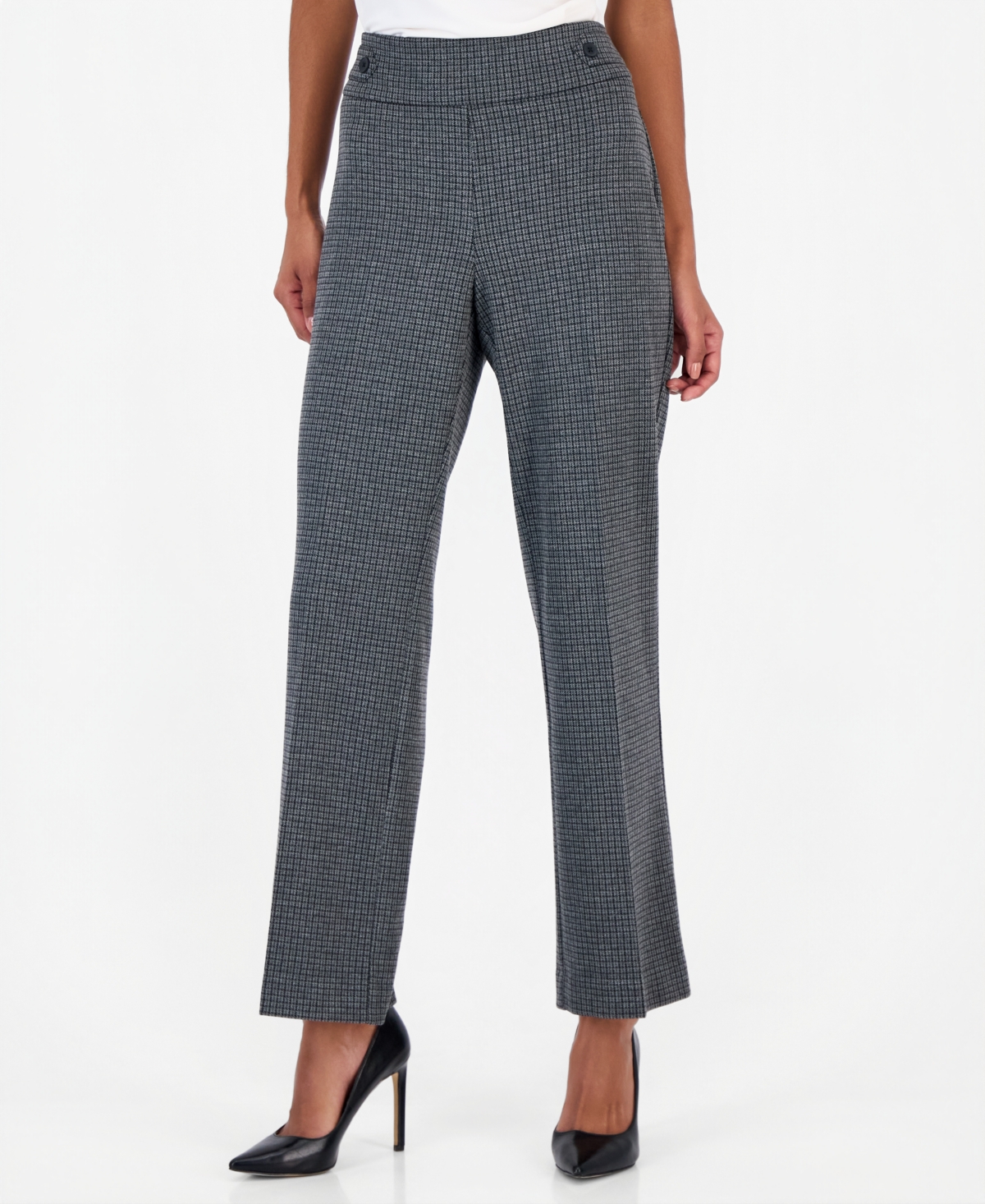 Click here for Anne Klein Essentials Petite Houndstooth Pull-On W... prices