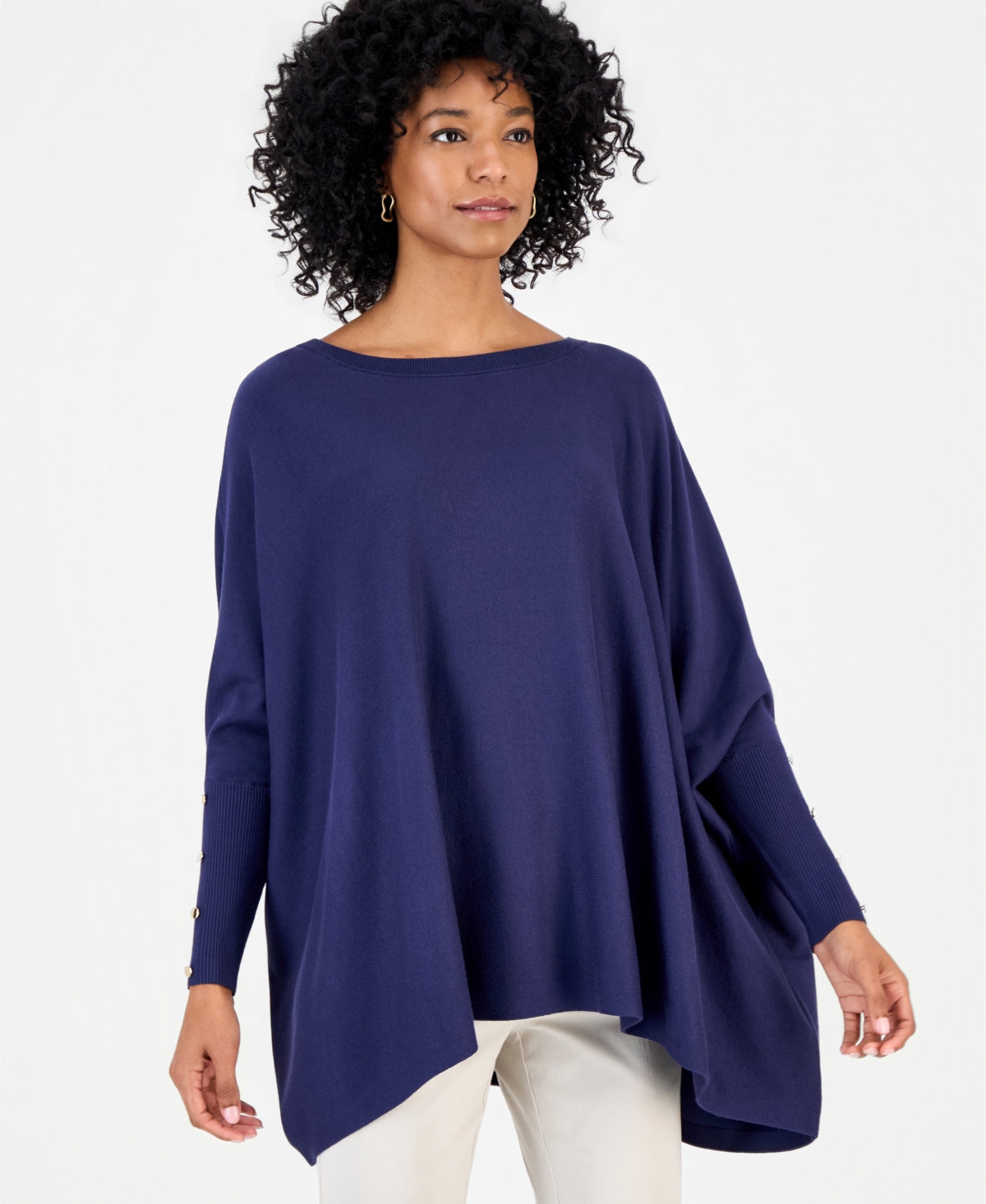 Click here for Jm Collection Womens Boatneck Poncho Sweater  Macy... prices