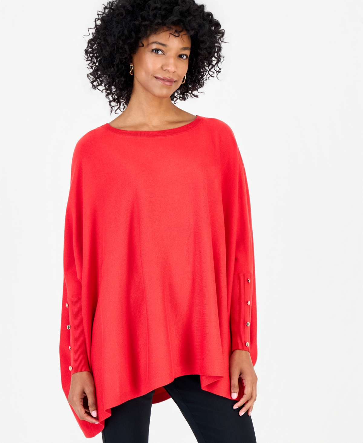 Click here for Jm Collection Womens Boatneck Poncho Sweater  Macy... prices