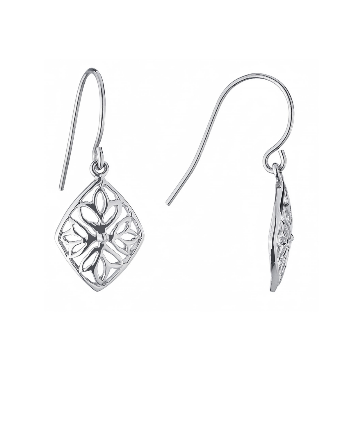 Click here for Macys Filigree Kite Drop Earrings - Silver prices