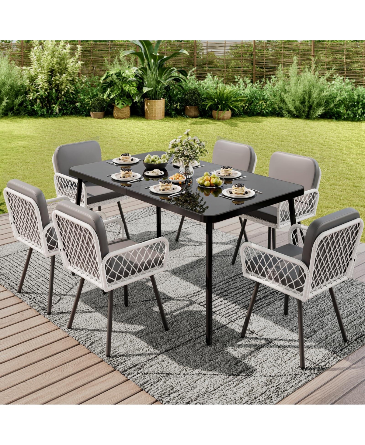 Click here for gaomon Set of 2 Modern Outdoor Armchairs - Heavy-D... prices
