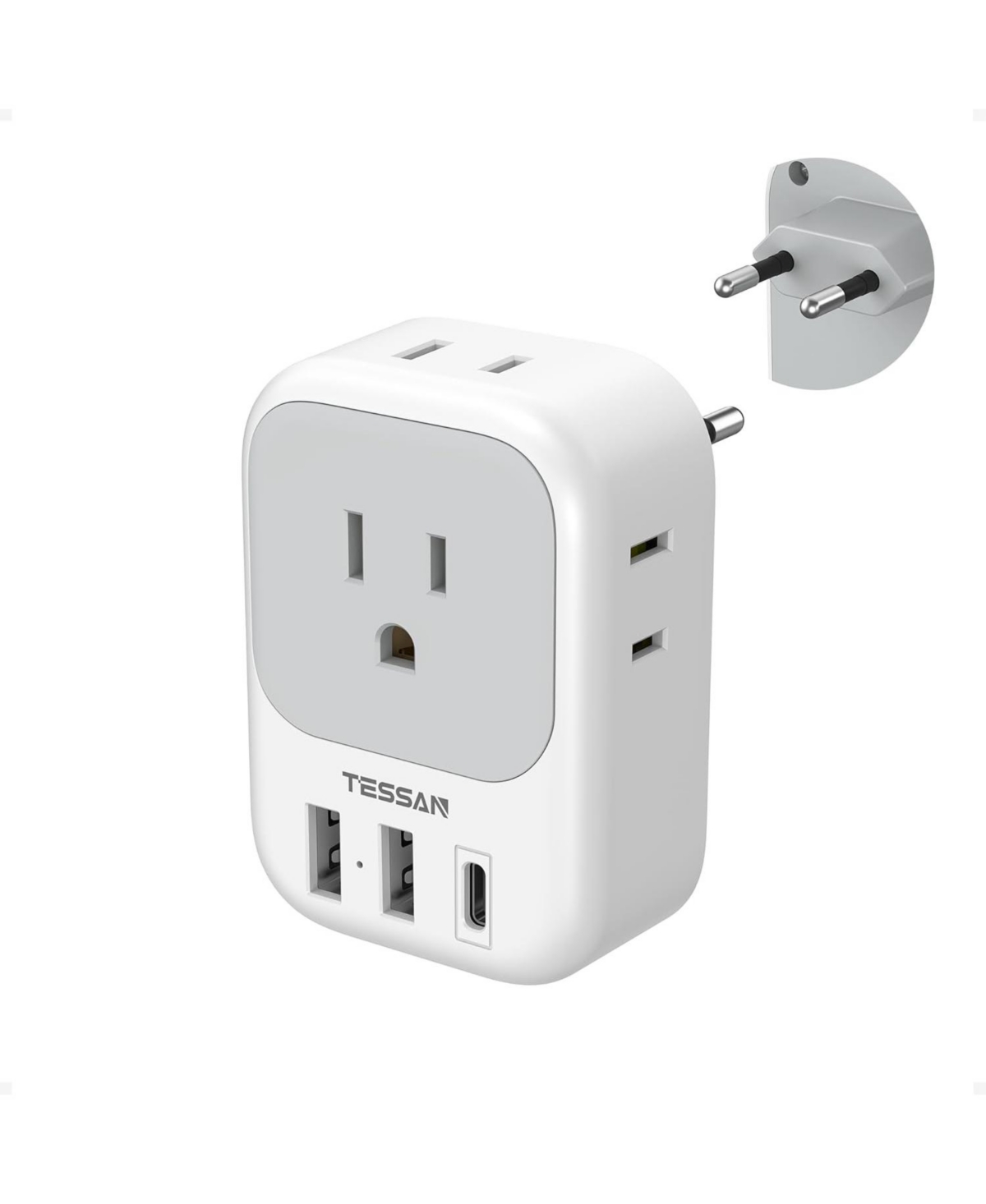 Click here for Tessan European Travel Plug Adapter Usb C  Type C... prices