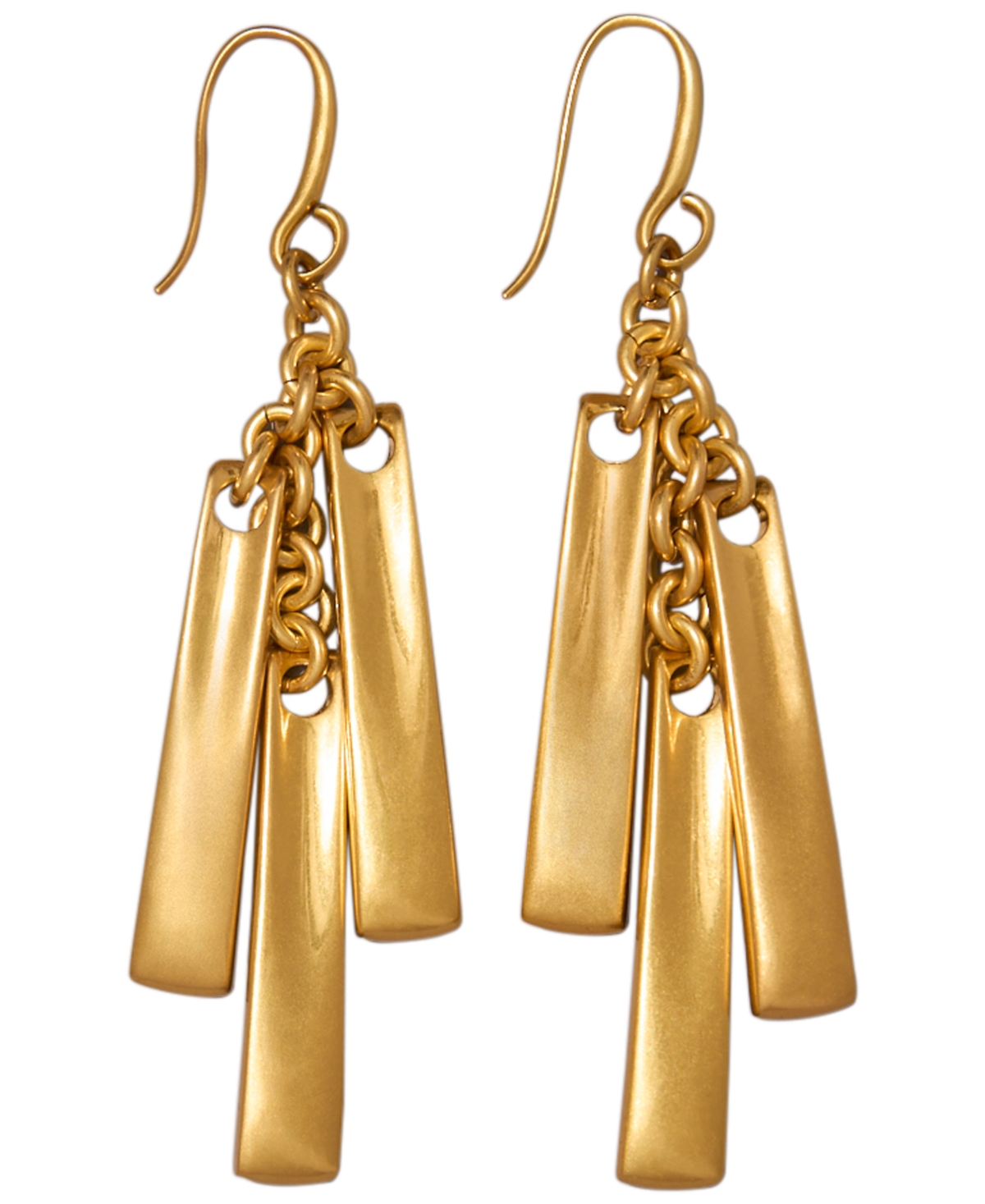 Click here for Donna Karan New York Gold-Tone Movement Drop Earri... prices