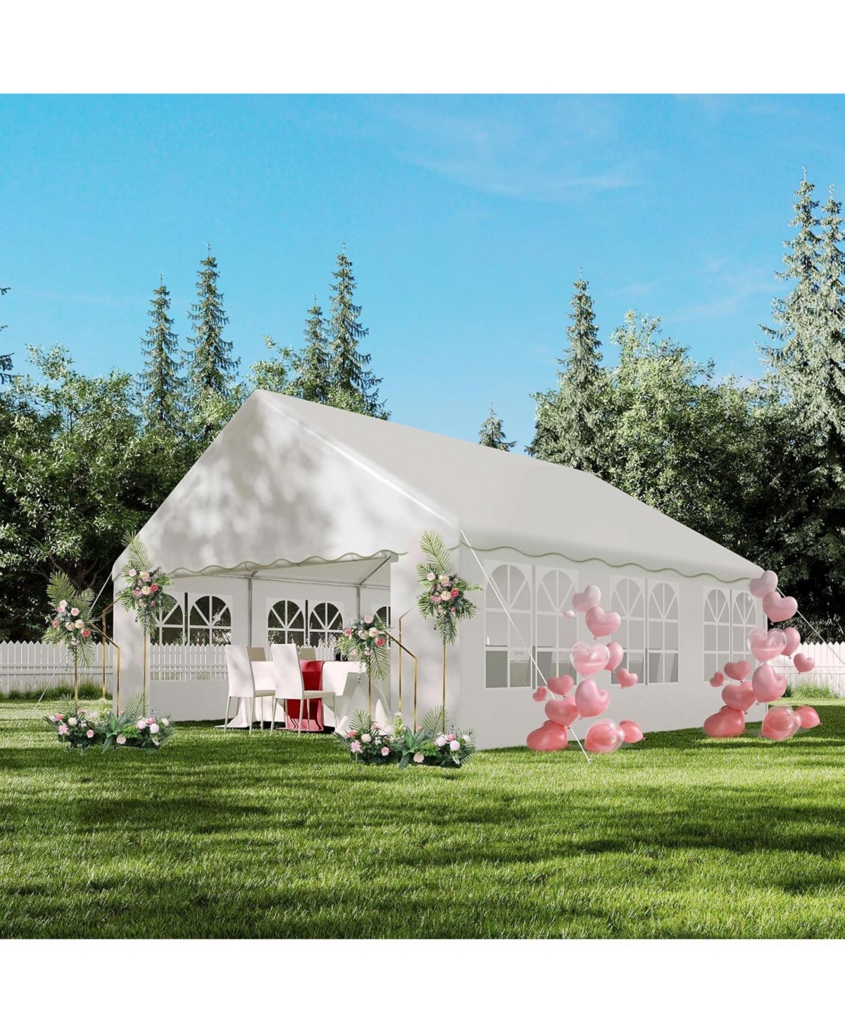 Click here for gaomon 20x20 Feet Heavy Duty Party Tent  Outdoor C... prices