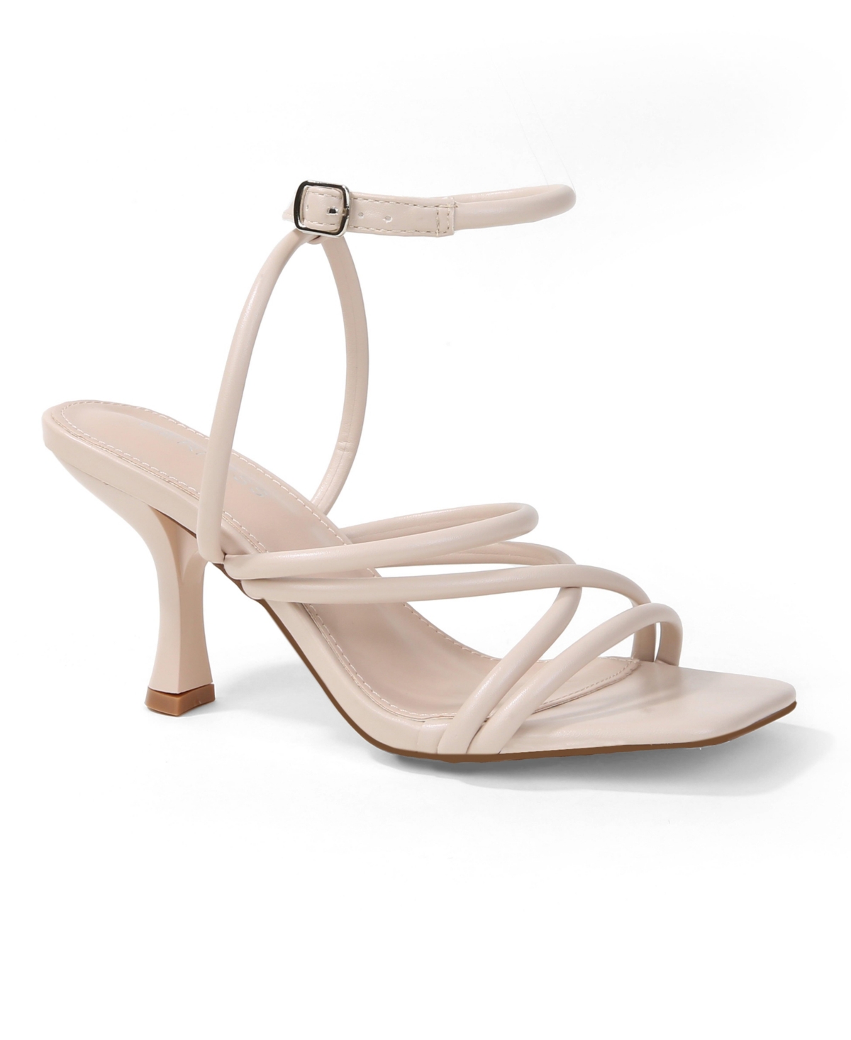 Click here for Berness Jamie Tubular Strap Heeled Sandals - Beige prices