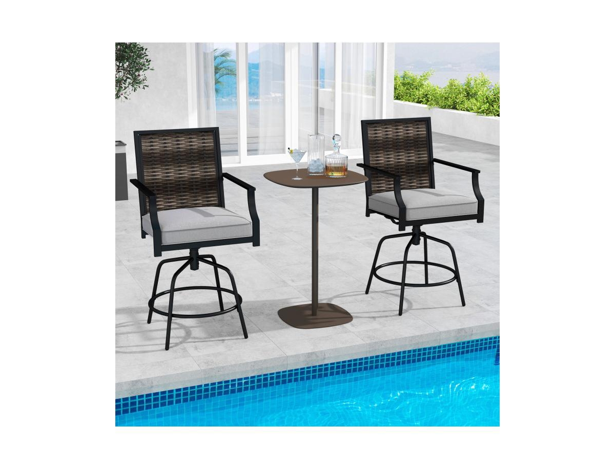 Click here for Mondawe 2 Piece 360 Degree Swivel Bar Stool Set wi... prices