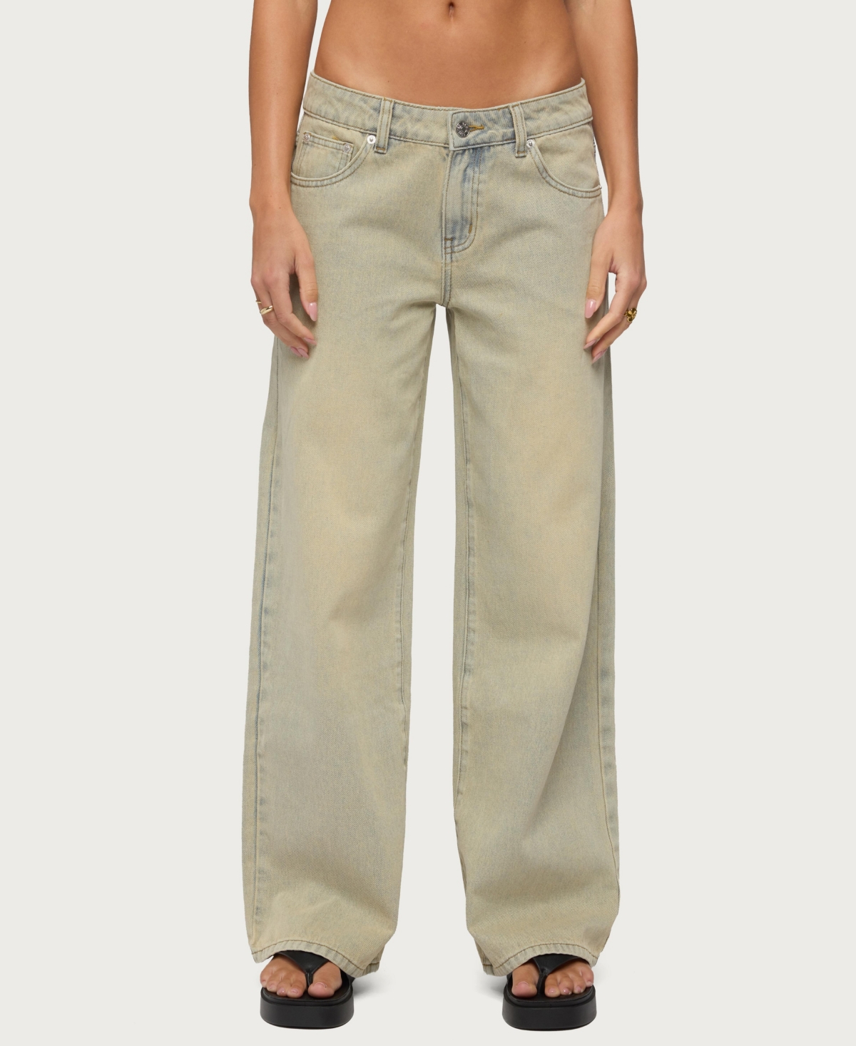 Click here for Womens Raelynn Washed Low Rise Jeans - Lagoon-blue prices