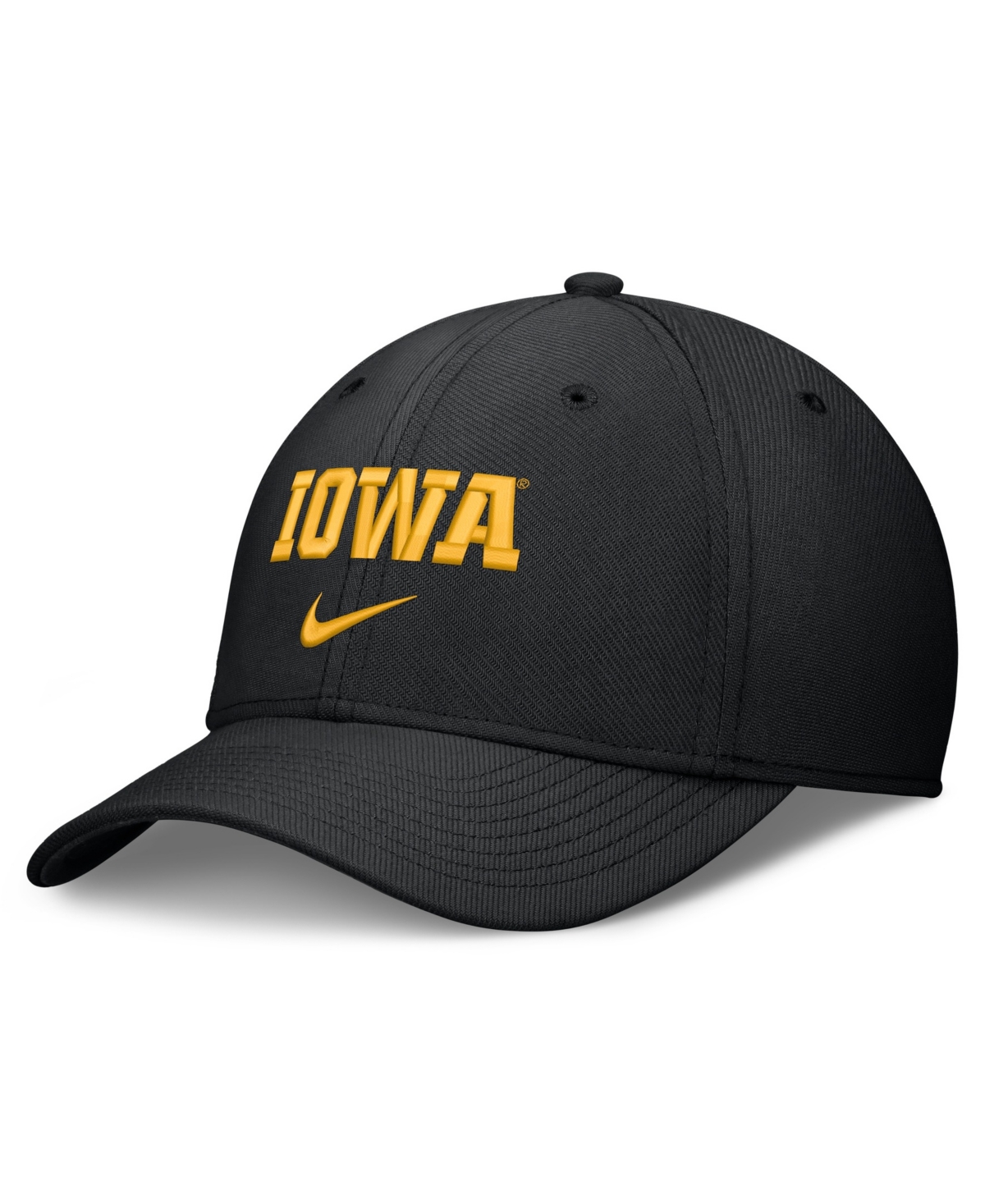 Click here for Nike Mens Black Iowa Hawkeyes Rise On-Field Swoosh... prices