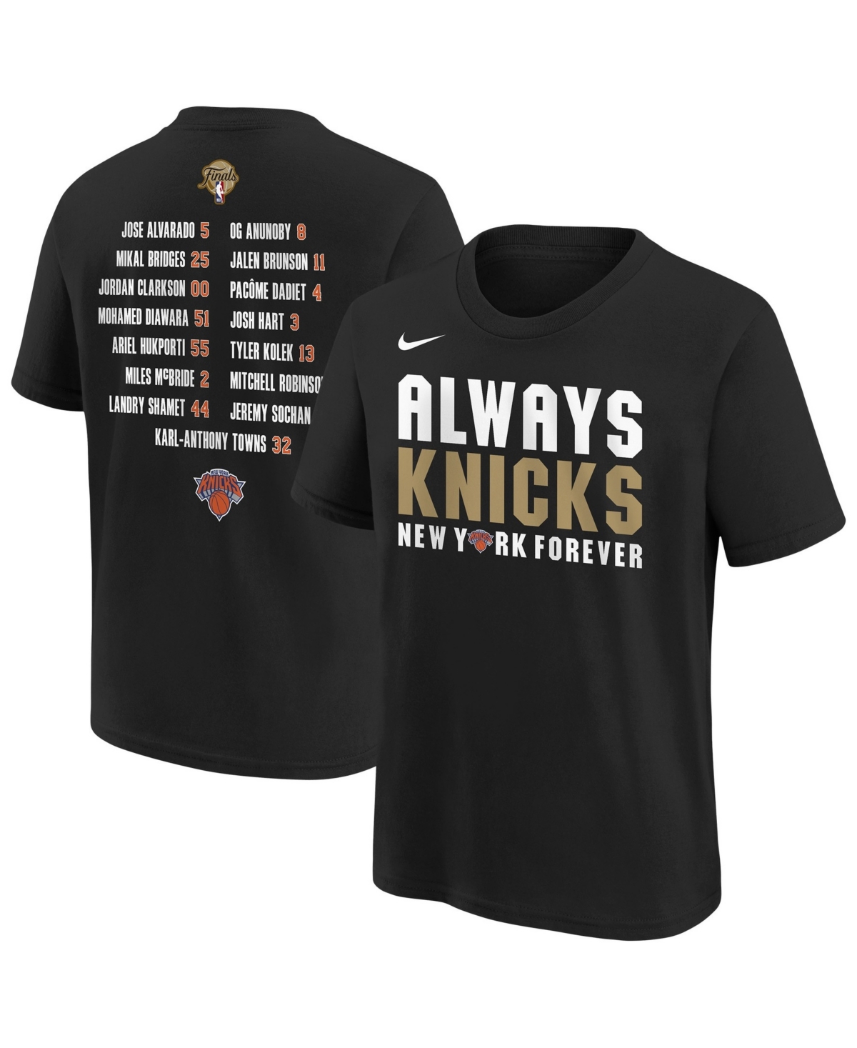 Click here for Nike Big Boys and Girls Black New York Knicks 2026... prices