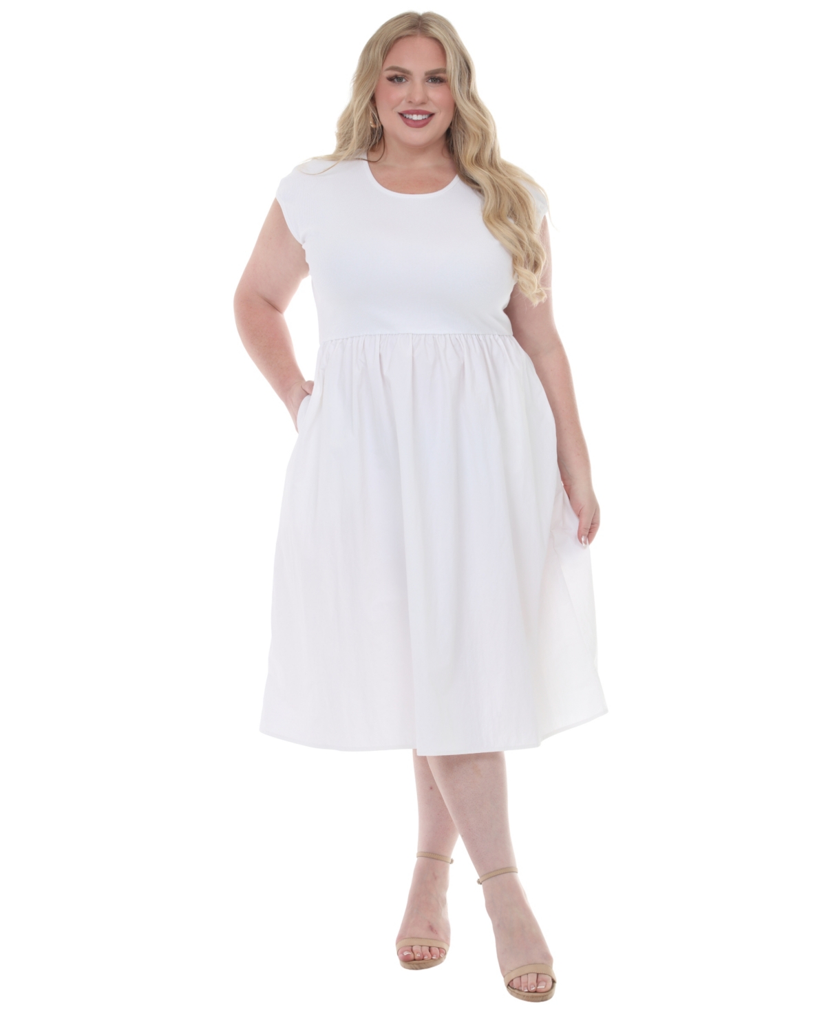 Click here for White Mark Plus Size Ultrasoft Cotton Knit to Wove... prices
