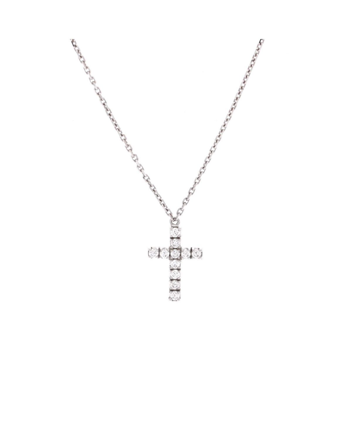 Click here for Pre-Owned Cartier Cross Pendant Necklace - 18k whi... prices