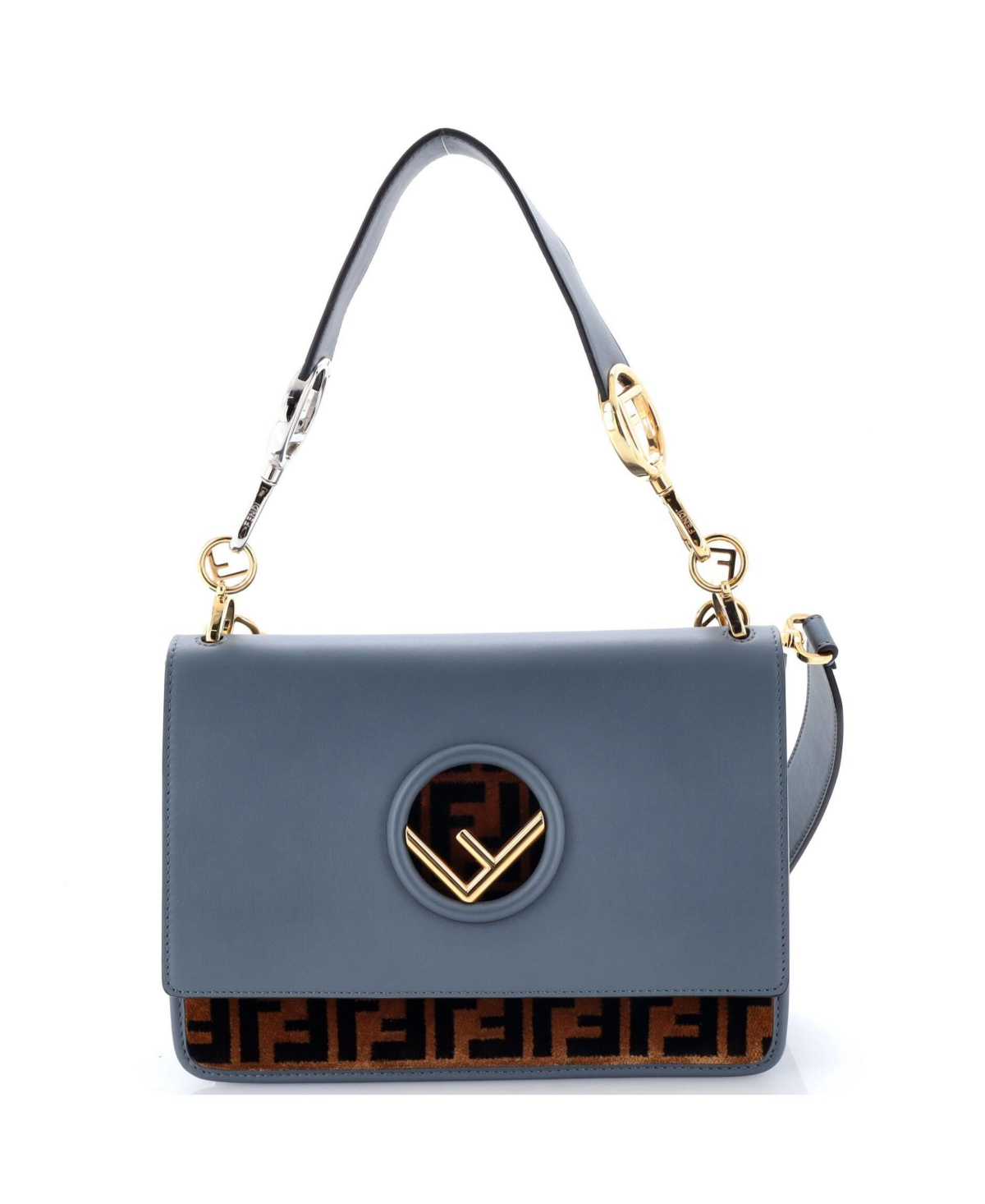 Click here for Pre-Owned Fendi Medium Kan I F Shoulder Bag Leathe... prices