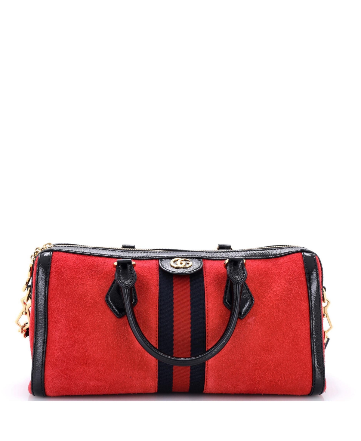Click here for Pre-Owned Gucci Medium Ophidia Boston Bag Suede -... prices