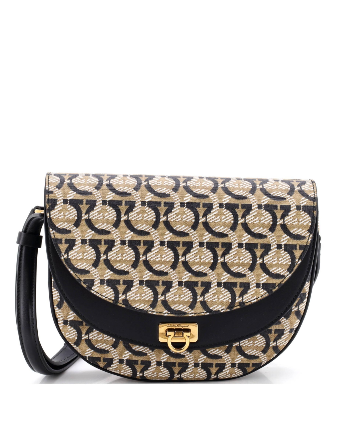 Click here for Pre-Owned Salvatore Ferragamo Double Flap Saddle C... prices