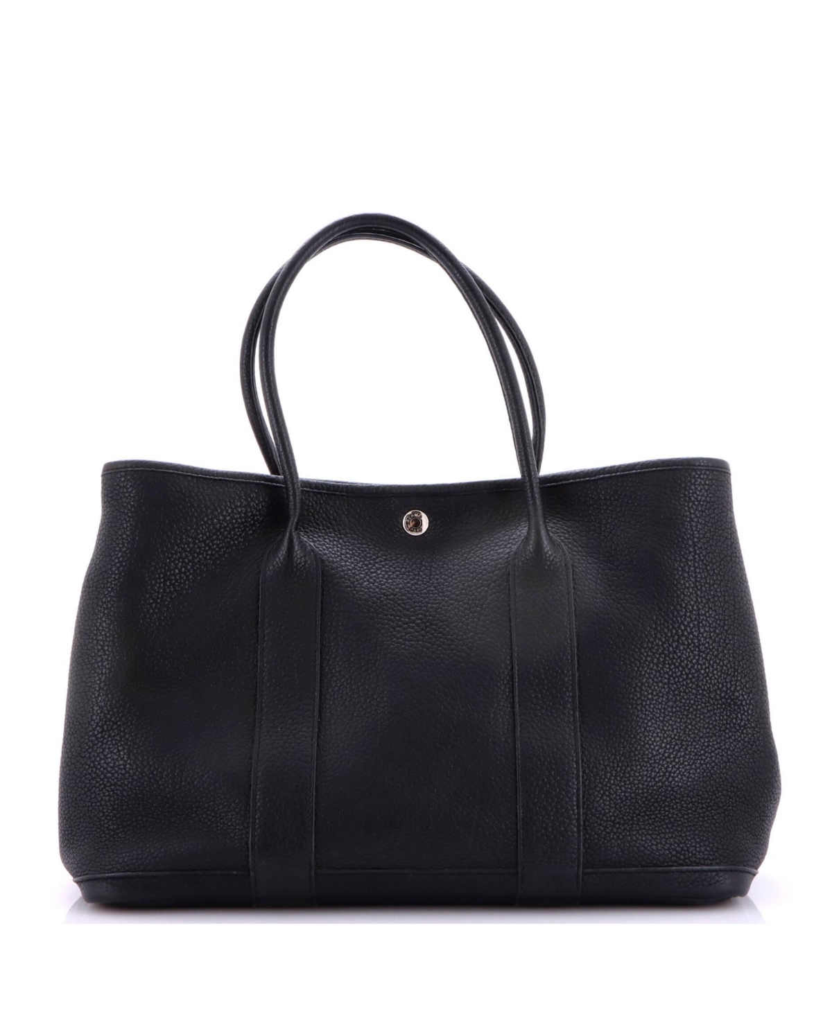 Click here for Pre-Owned HERMES 36 Garden Party Tote Leather - Bl... prices