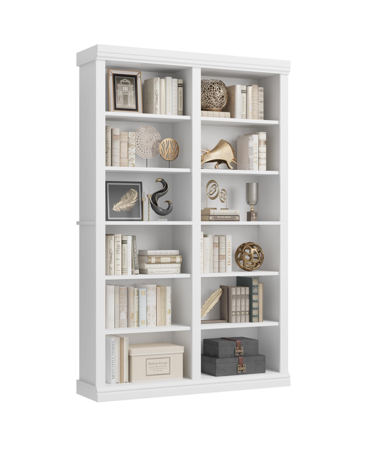 Click here for homfan 74.5 Inch Tall Bookshelf with Double Storag... prices