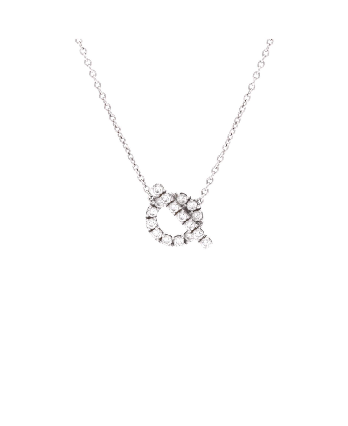 Click here for Pre-Owned HERMES Finesse Pendant Necklace - 18k wh... prices