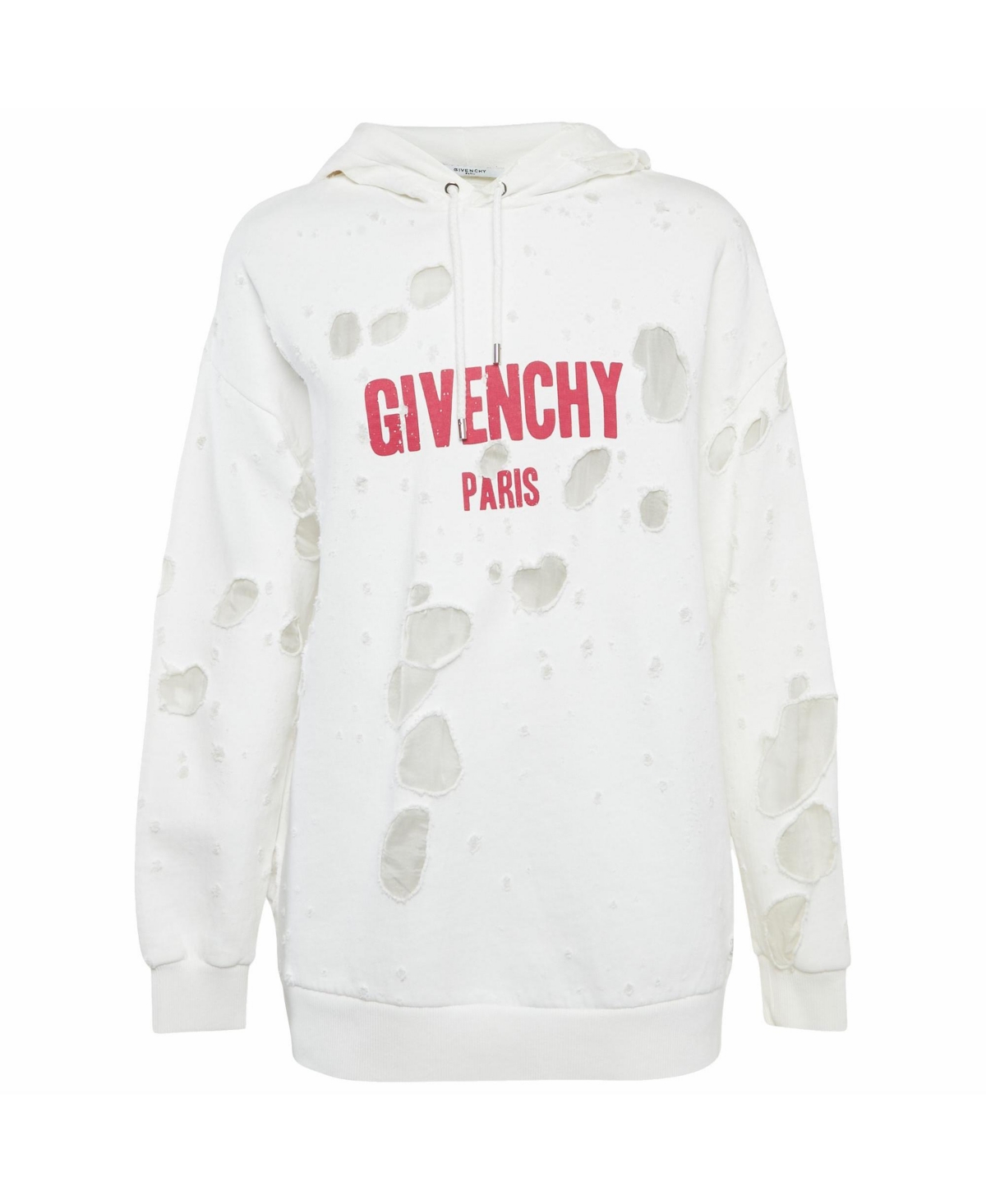 Click here for Pre-Owned Givenchy Womens Logo Print Distressed Ov... prices