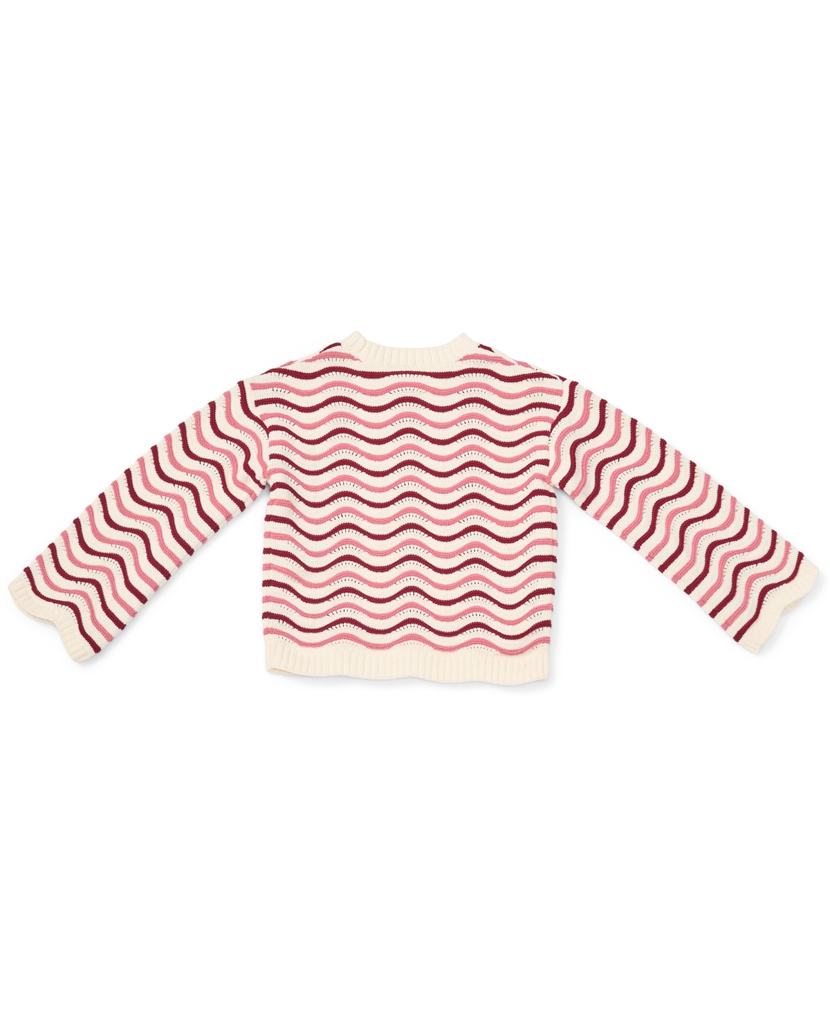 Click here for CeCe Girls 4-16 Crewneck Pointel Sweater - White prices