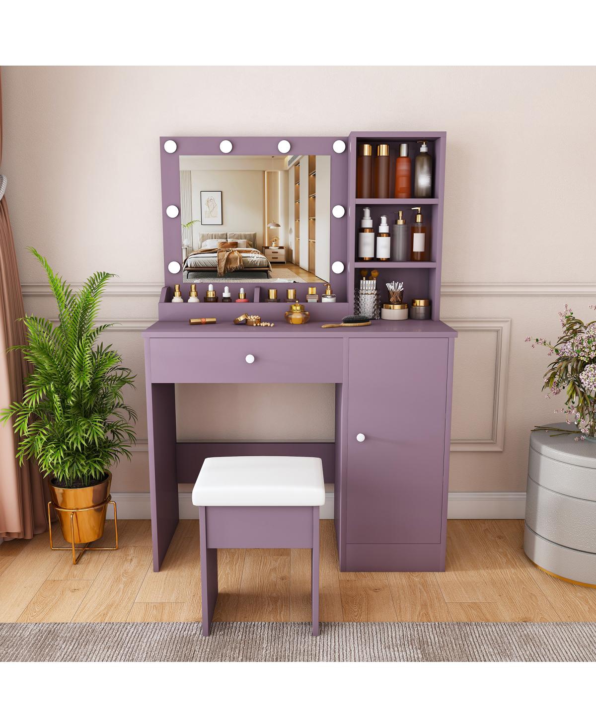 Click here for Streamdale Furniture Stylish Vanity Desk Set with... prices