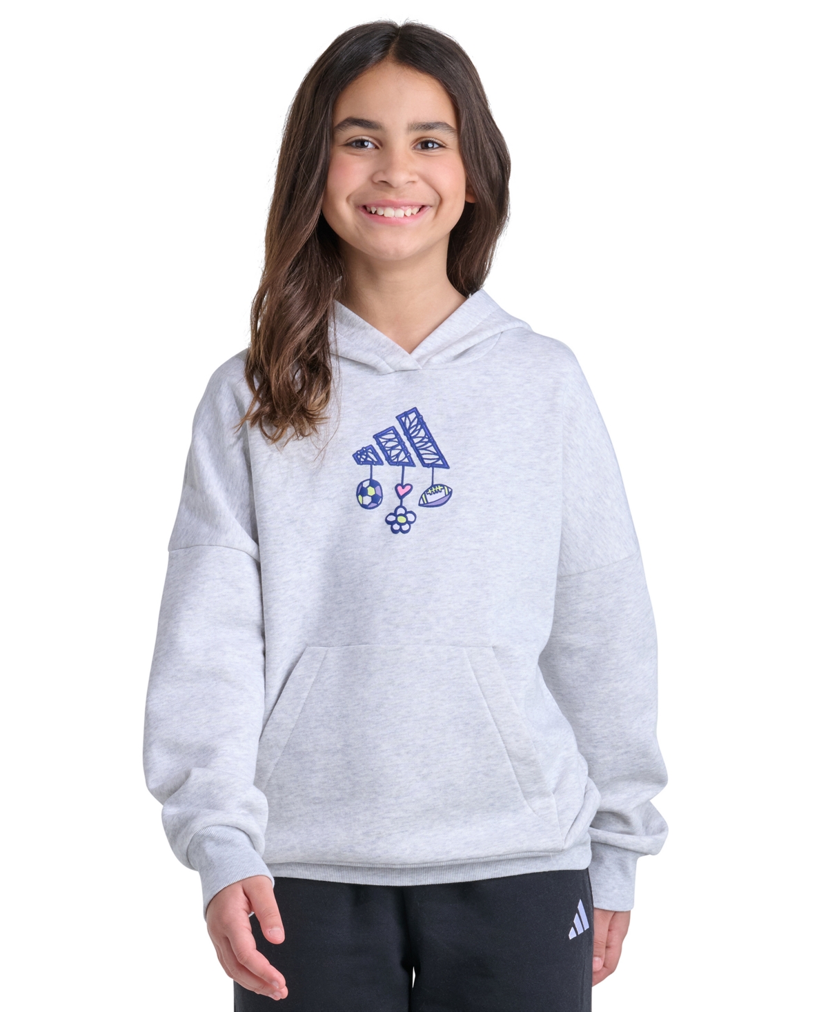 Click here for adidas Girls 7-16 Long-Sleeve Graphic Fleece Hoode... prices