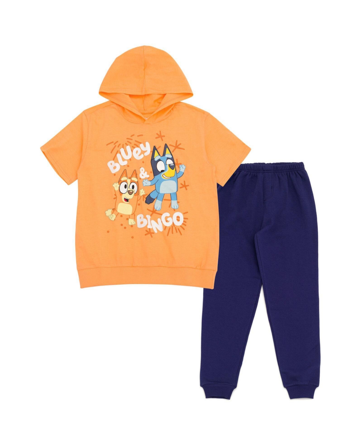 Click here for Bluey Toddler Boys (2T-4T) 2-Piece Hooded Tee and... prices