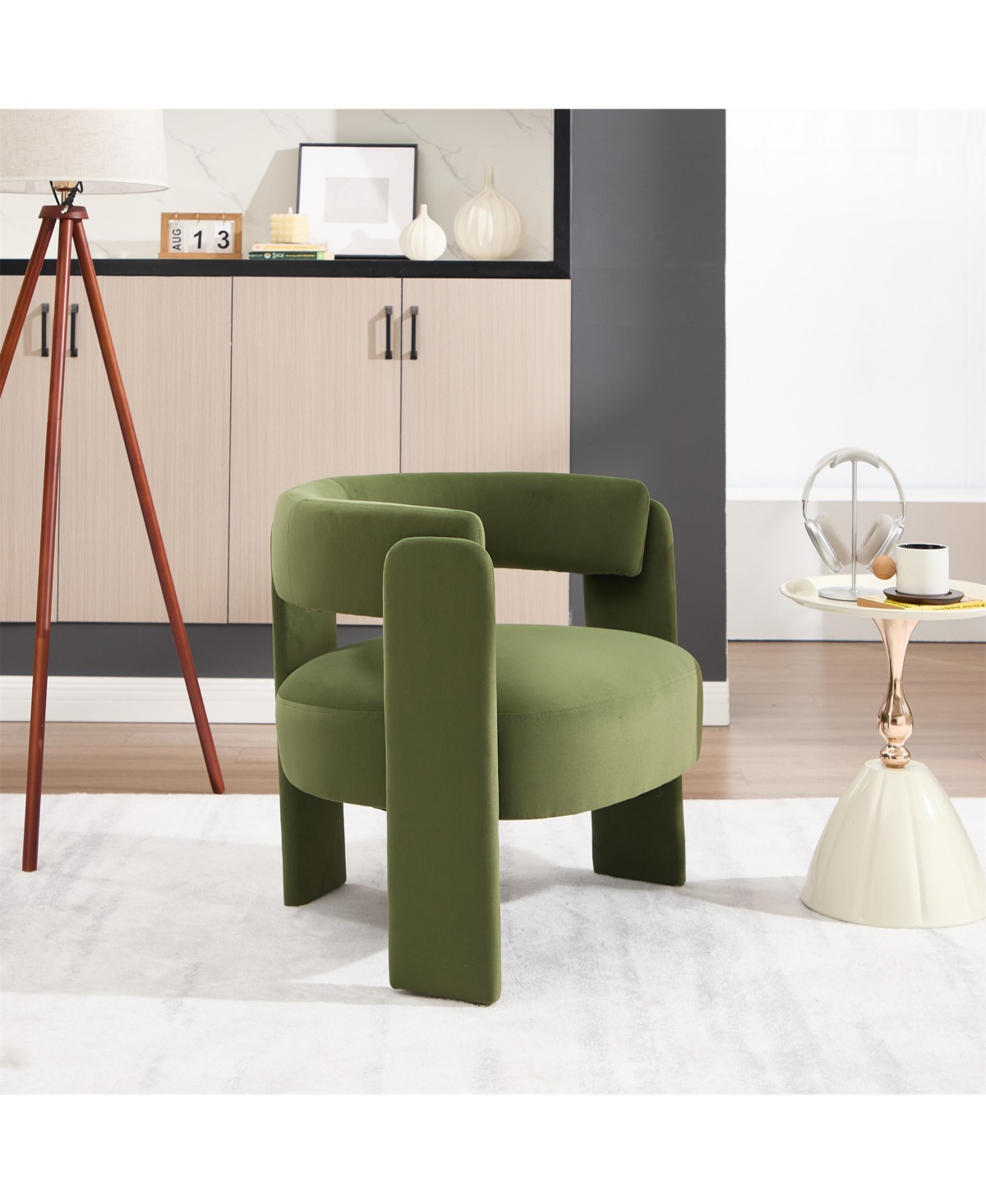 Click here for Clihome Velvet Accent Chair  Modern Armchair with... prices