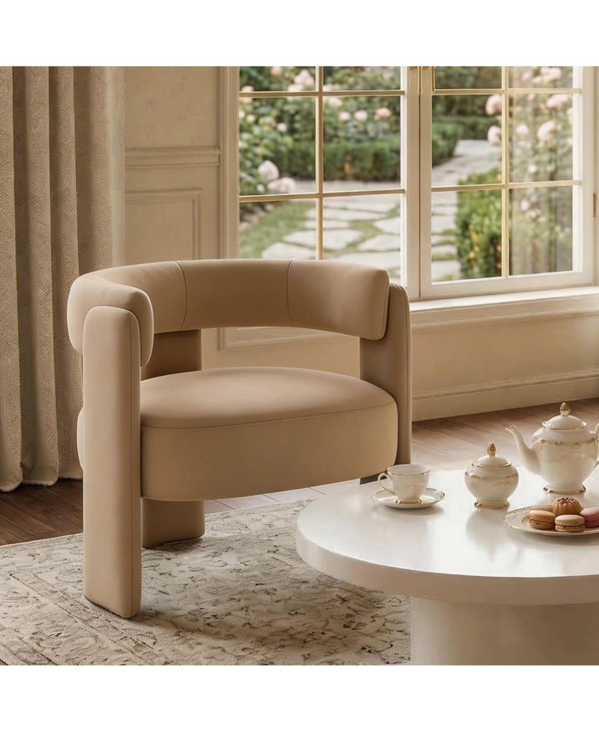 Click here for Clihome Velvet Accent Chair  Modern Armchair with... prices